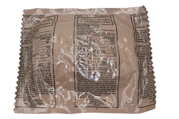 MRE Spice Pound Cake Packs Survival Dessert - Survival General