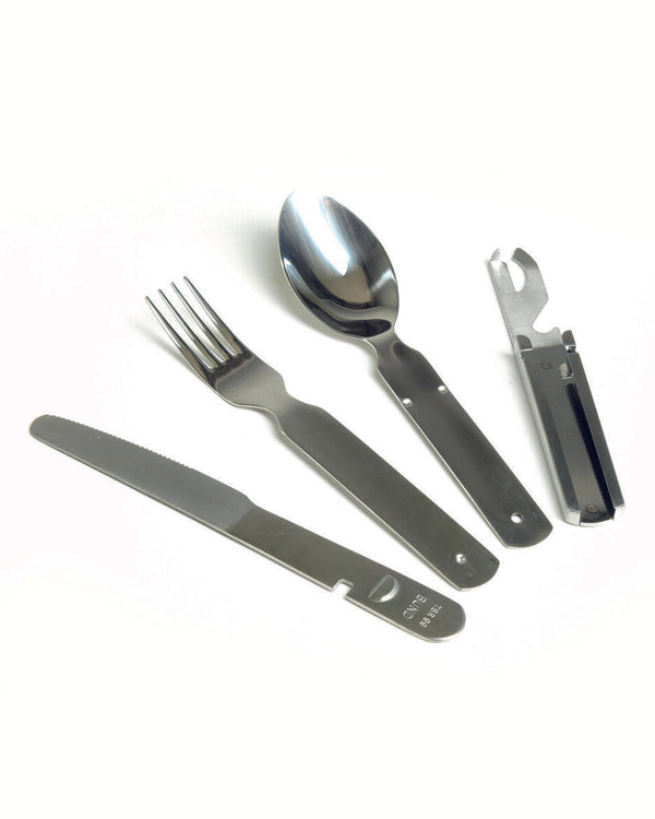 German Style Military Eating 4-Pc Utensil Stainless Steel - Survival ...